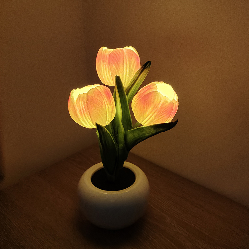 Tulip potted little night light - Cakoya